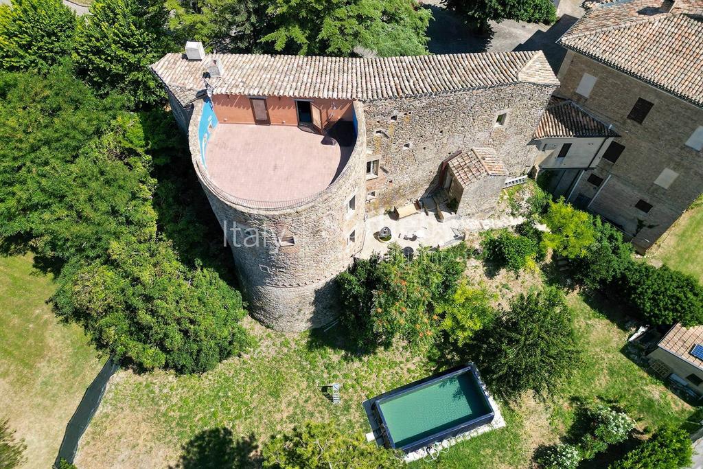 Restored Medieval Castle with Garden and Views | Castle For sale Rosora ...