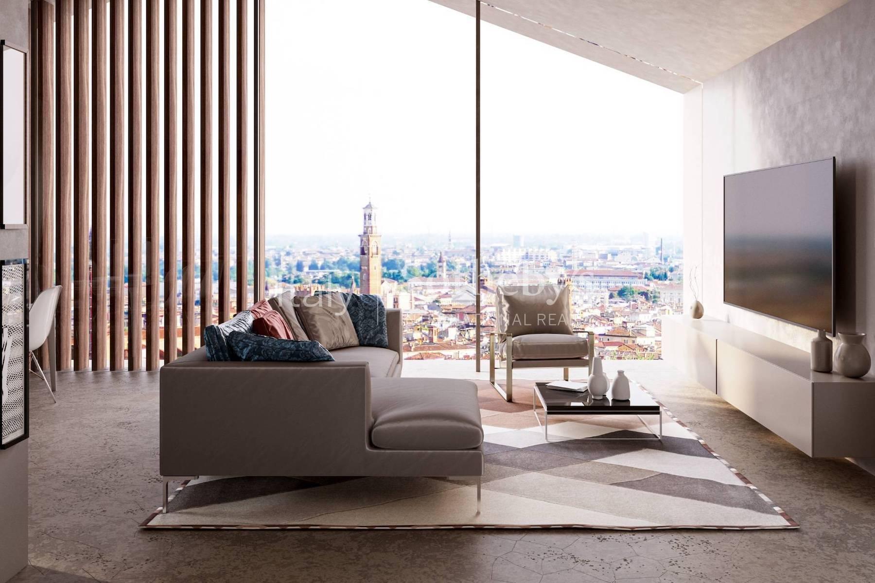 Building plot with approved project for a panoramic villa in Verona ...